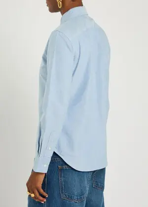Polo Ralph Lauren Logo-embroidered Cotton Shirt - Light Blue
