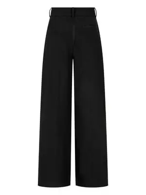 STUDIO TOMBOY Fleece Lined Pleated Trousers - Black