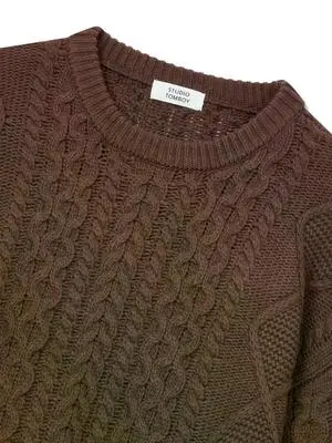 STUDIO TOMBOY Cable-knit Sweater - Brown