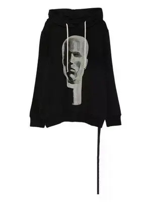 Rick Owens Graphic-print Hoodie - Black
