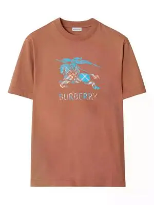 Burberry Ekd Cotton T-shirt - Brown