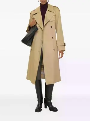 Burberry Belted Double-breasted Trench Coat - Neutrals