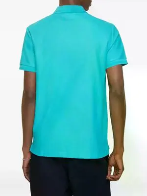 Burberry Embroidery-logo Polo Shirt - Blue