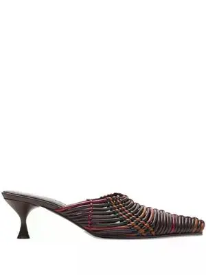 Burberry Kitten Heel Mules Clogs For Women