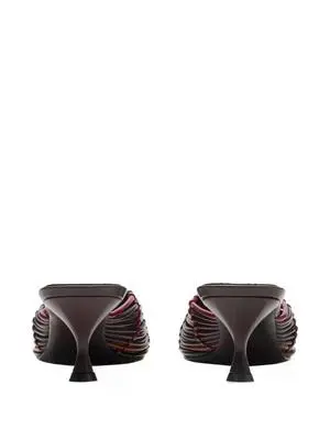 Burberry 55mm Woven Heel Mules