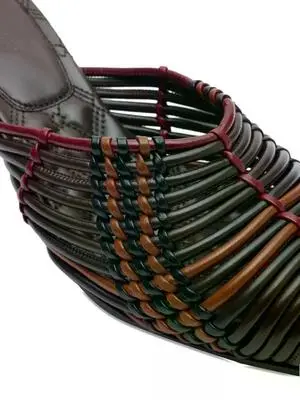Burberry 55mm Woven Heel Mules