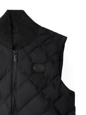 Burberry Zip-up Gilet - Black