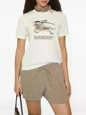 Burberry Equestrian Knight Design T-shirt - White