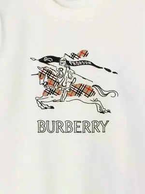 Burberry Equestrian Knight Design T-shirt - White