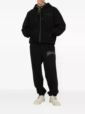 Burberry Check Cursive Logo Cotton Jogging Pants