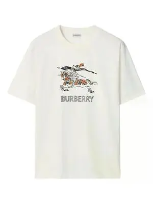 Burberry Equestrian-sketch Cotton T-shirt