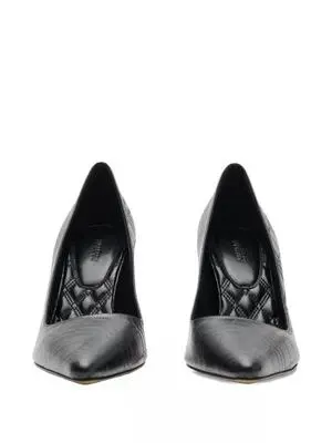 Burberry 90mm Check Embossed Pointed Pumps