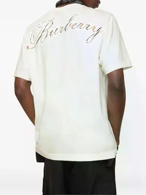 Burberry Check-logo T-shirt - White