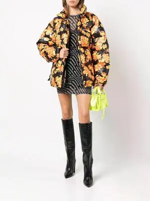Vetements Floral-print Puffer Jacket