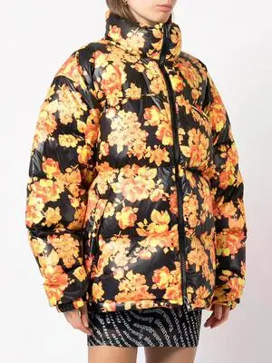 Vetements Floral-print Puffer Jacket