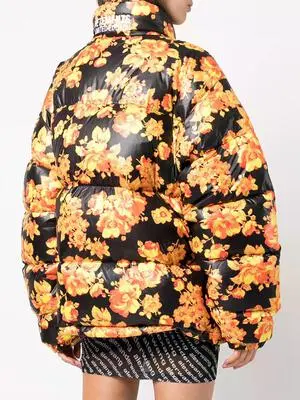 Vetements Floral-print Puffer Jacket
