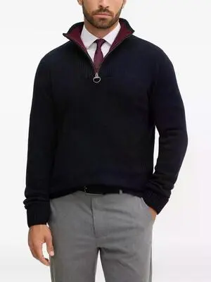 Barbour Zip Collar Sweater