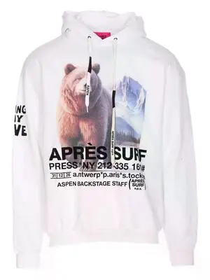 PRET A SURF Logo-print Hoodie - White