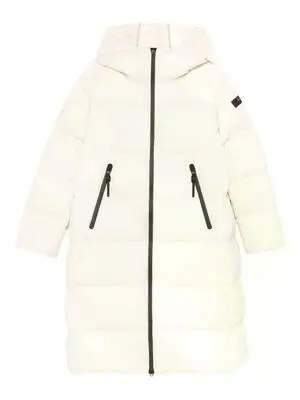 Peuterey Hooded Zip Coat - White