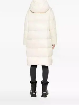 Peuterey Hooded Zip Coat - White