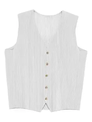 Issey Miyake Buttoned Sleeveless Vest
