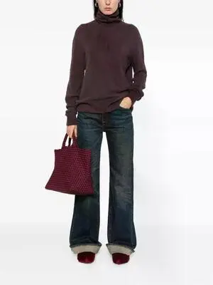 ORIGINAL VINTAGE Turtleneck Sweater - Brown