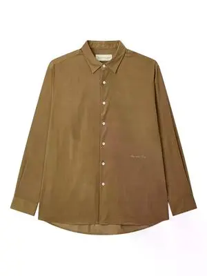 MAN ON THE BOON. Corduroy Buttoned Shirt - Brown