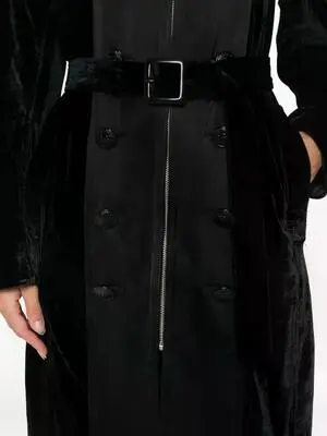 R13 Officer Button Belted Coat