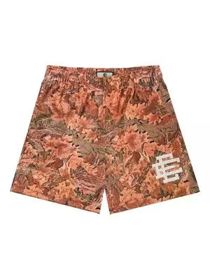 ERIC EMANUEL Ee Leafy Camo Shorts - Brown