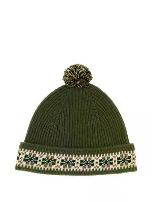 BODE Pompom Beanie Hat - Green