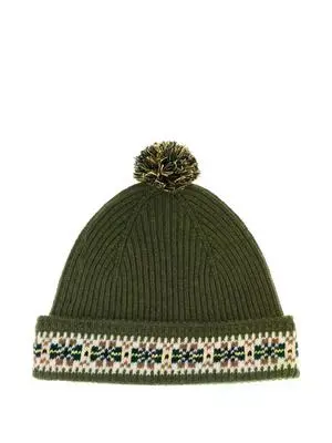 BODE Pompom Beanie Hat - Green