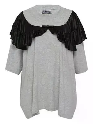Ashley Williams Ruffled T-shirt - Grey