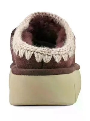 Mou Bounce Logo Mules - Red