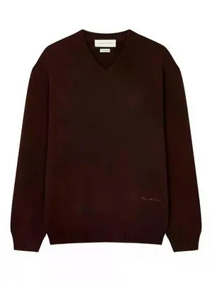 MAN ON THE BOON. V-neck Sweater - Brown