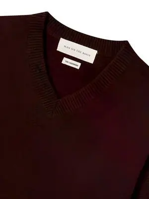 MAN ON THE BOON. V-neck Sweater - Brown