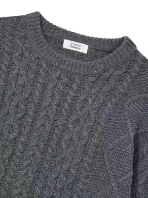 STUDIO TOMBOY Cable-knit Sweater - Grey
