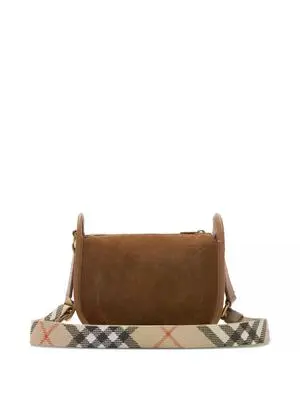 Burberry Check-strap Messenger Bag - Brown