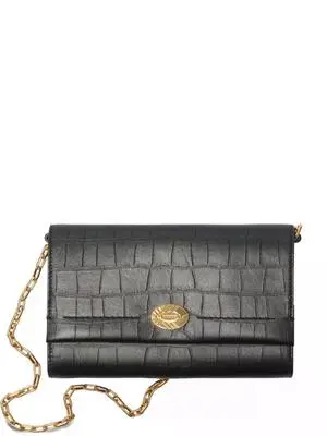 Burberry Cotswolds Crocodile-effect Chain-strap Clutch Bag