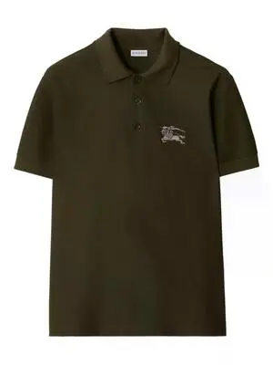 Burberry Equestrian Knight Cotton Polo Shirt