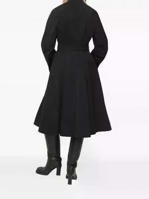 Burberry The Ellingham Fit-and-flare Gabardine Car Coat - Black