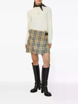 Burberry Check Mini Skirt