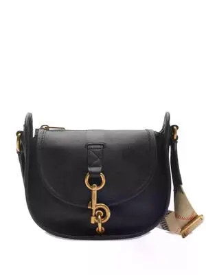 Burberry B-buckle Saddle Crossbody Bag - Black