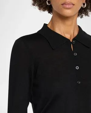 FRAME Wool Mini Shirt Dress