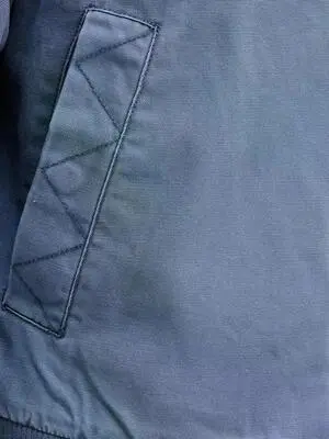 BENETTON Cotton Jacket With Corduroy Collar - Blue