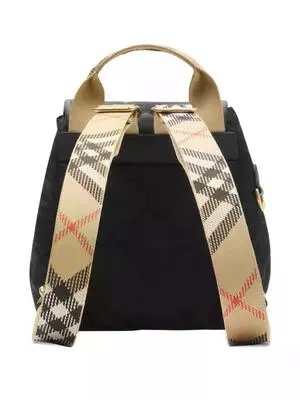 Burberry Quilted Horseshoe Backpack - Black