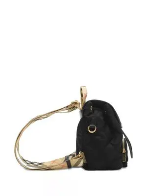 Burberry Quilted Horseshoe Backpack - Black