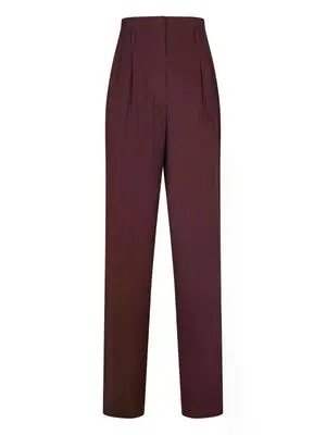 FORTE_FORTE Pleated Trousers - Red