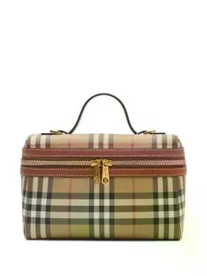 Burberry Check Vanity Bag - Neutrals