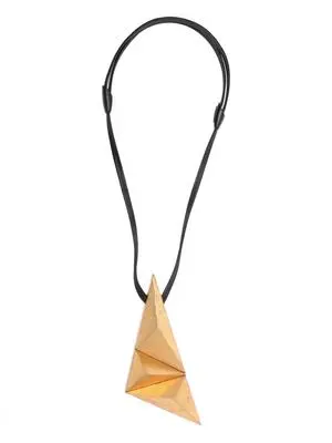 MONIES Pyramid Pendant Necklace - Gold