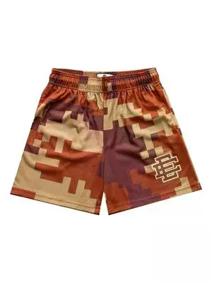 ERIC EMANUEL Ee Digi Camo Shorts - Brown